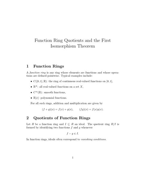 Ring Theory Pdf Ring Mathematics Function Mathematics