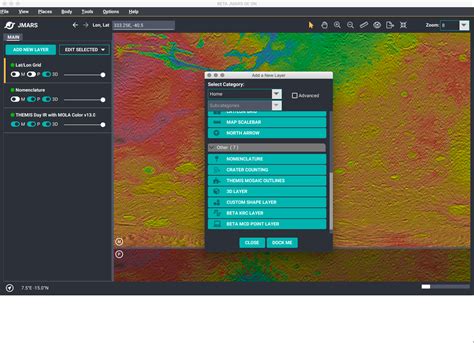 Beta Jmars Release Check Out Version 503 Jmars Java Mission Planning And Analysis For