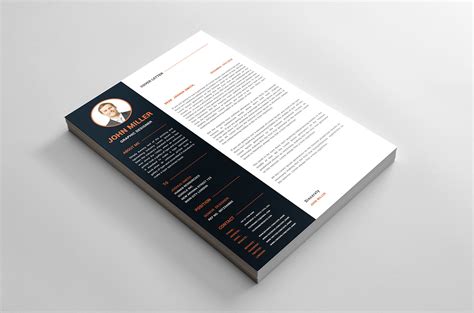 Cv Resume Cover Letter Title Design On Behance