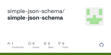 Github Simple Json Schemasimple Json Schema