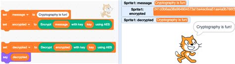 Aes Encryption And Decryption Using Cryptoscratch Showing Scratch