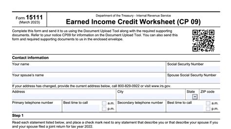 Eic Worksheet Irs Form SR U S Tax Return For Seniors