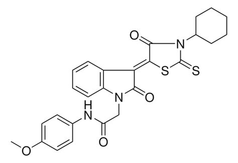 2 [ 3z 3 3 Cyclohexyl 4 Oxo 2 Thioxo 1 3 Thiazolidin 5 Ylidene 2 Oxo 2 3 Dihydro 1h Indol 1