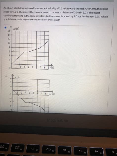 Solved An Object Starts Its Motion With A Constant Velocity
