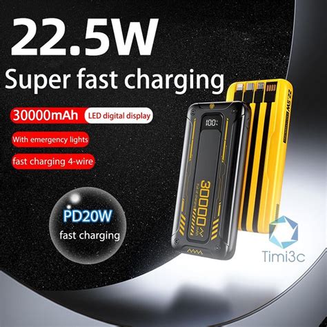 Powerbank Ultra Kapasiti Tinggi Mah Untuk Telefon Huawei Dan Xiaomi Dengan Pengecas Cepat