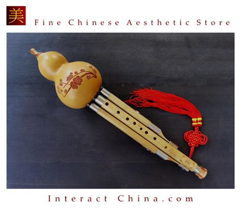 Interact China Hulusi Flute Made From Bamboo With 3 Octaves 9 Holes