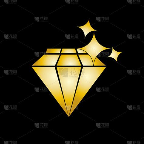 矢量符号闪烁钻石