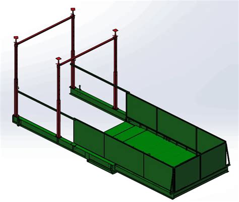 Retractable Loading Platform For Construction Custom Sizes 500