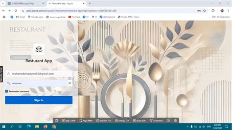 Oracleapex Webdevelopment Restauranttech Digitaltransformation Sql… Mohamed Elnady 28