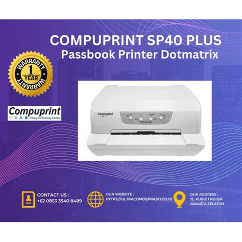 Jual Compuprint Sp40 Plus Passbook Printer Dotmatrix Jakarta Selatan