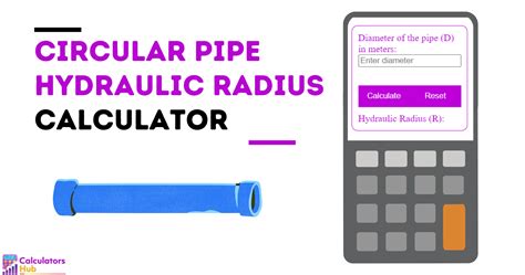 Circular Pipe Hydraulic Radius Calculator Online