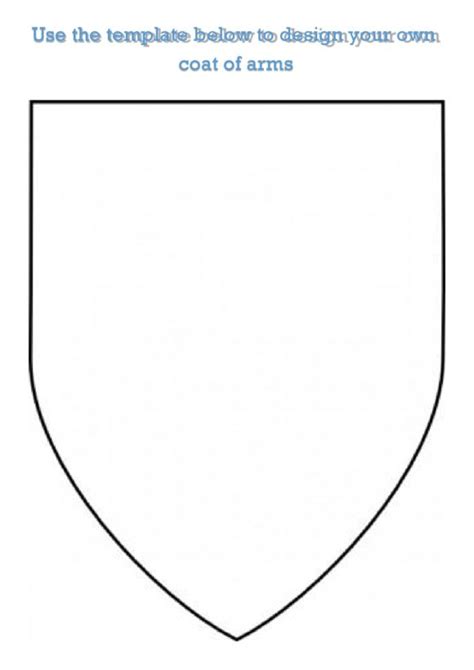 Coat Of Arms Shield Template