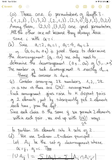 [solved] say that a permutation ole an of the numbers 1 to n is