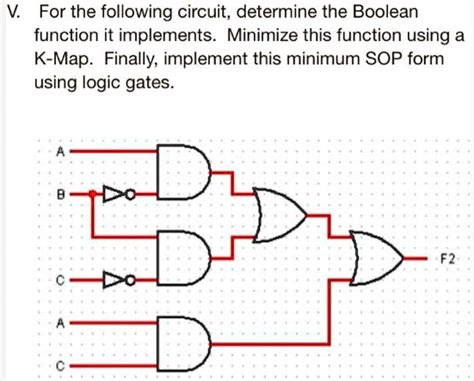 Solved For The Following Circuit Determine The Boolean Function It