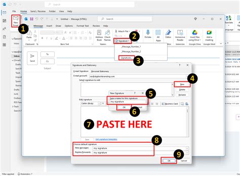 Setting A Backup Signature Classic Outlook Dynasend