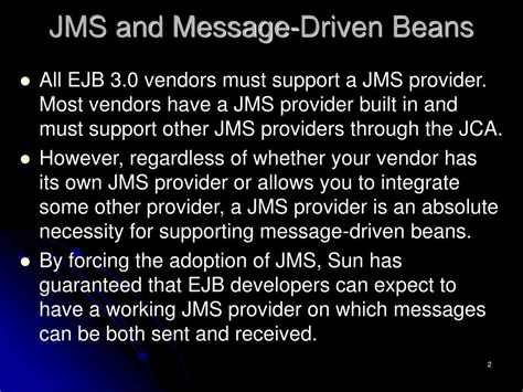 Ppt Message Driven Beans Powerpoint Presentation Free Download Id693381