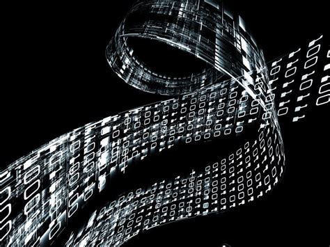 Binary Data Flow Stock Illustration Illustration Of Display 4618395