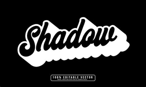 Premium Vector Shadow Editable Text Effect Graphic Style