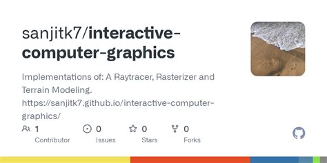 Github Sanjitk7interactivecomputergraphics Interactive Computer