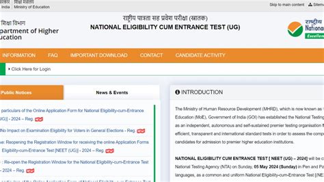 NTA Likely To Release NEET UG City Intimation Slip Today At Exams Nta Ac In Steps To Download