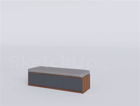 10389 Free Sketchup Bench Model Download