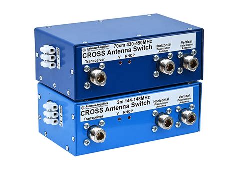 2m 70cm Cross Antenna Polarization Switch Set