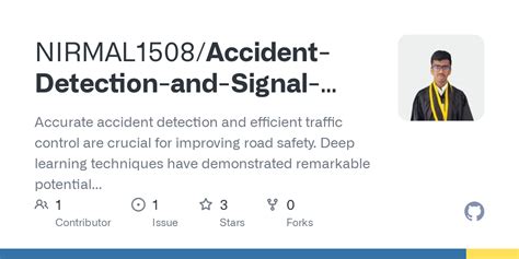 Github Nirmal Accident Detection And Signal Regulation System Using Deep Learning