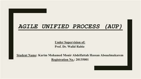 Agile Unified Process Auppptx