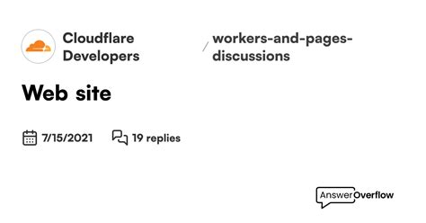 web site cloudflare developers