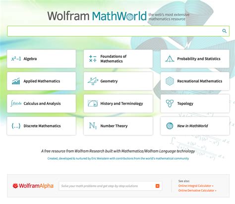 수학공부에 좋은 웹사이트 Wolfram Mathworld 레퍼런스 Cv Learn