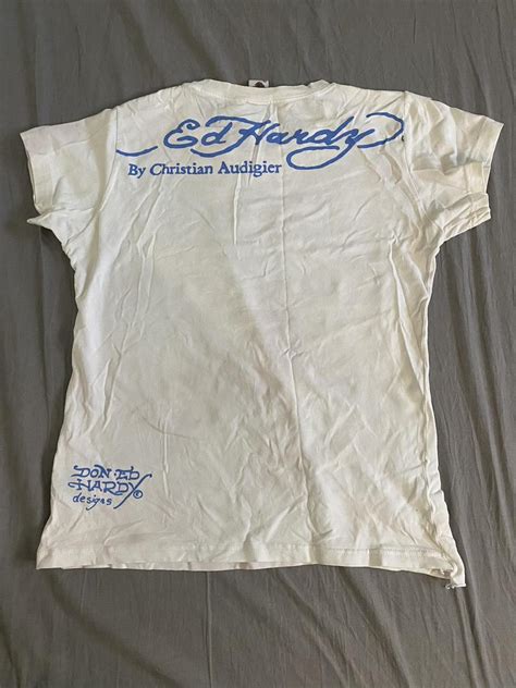 Ed Hardy Tshirt Has Rhinestones Tag Says Xl But Depop