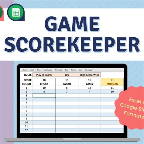 Bowling Excel Spreadsheet Etsy