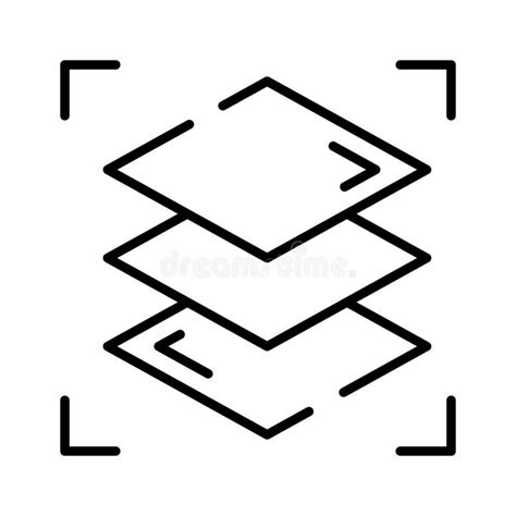 Arrangement Things On Layers Three Layers Stacked On Top Of Each Other Layers Vector Design