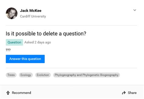 Is It Possible To Delete A Question Researchgate