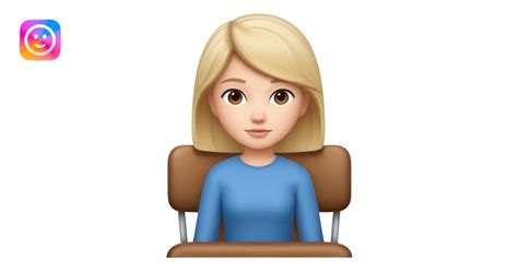 Memoji Girl Sitting On A Chair From Back Emoji Ai Emoji Generator