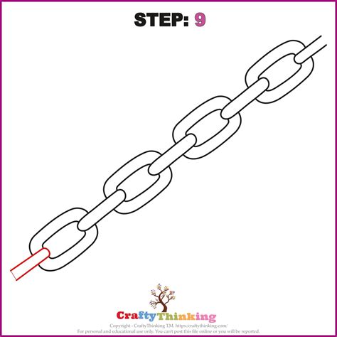 How To Draw A Chain Tutorial With Free Draw Chain Printable CraftyThinking