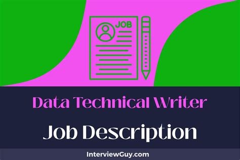 Data Technical Writer Job Description [updated For 2025]