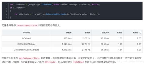 c 反射的的性能数据，以及高性能开发建议（反射获取 attribute 和反射调用方法） c 反射 性能 csdn博客