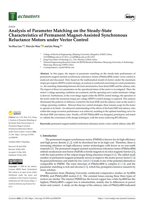 Pdf Analysis Of Parameter Matching On The Steady State Characteristics Of Permanent Magnet