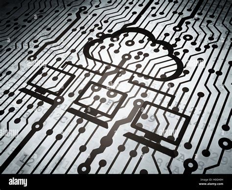 Cloud Computing Concept Circuit Board With Cloud Network Stock Photo Alamy
