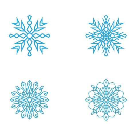 Snowflakes Style Design Illustration Vector Art At Vecteezy