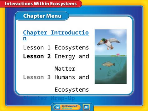 PPTX Chapter Menu Chapter Introduction Lesson 1Lesson 1Ecosystems Lesson 2Lesson 2Energy And