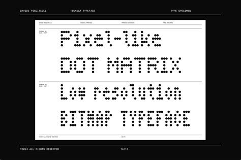 Tecnica Free Dot Matrix Display Font Behance
