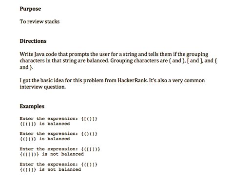Solved To Review Stacks Write Java Code That Prompts The