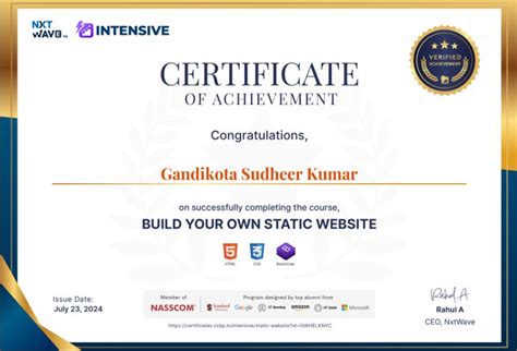 Sudheer Gandikota On Linkedin Nxtwave Ccbp