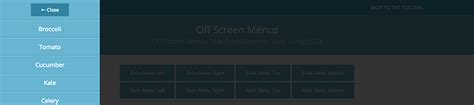 How To Create Responsive Off Screen Menus With Css3 — Speckyboy