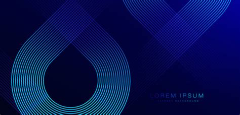 Blue Abstract Background With Geometric Shapes Vector Image