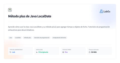 Método Plus De Java Localdate Tutoriales De Programación Labex