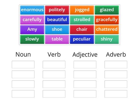 Word Class Sorting Group Sort
