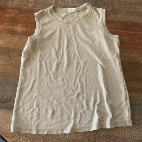 Vintage Y2k Tan Bobbie Brooks Tank Depop
